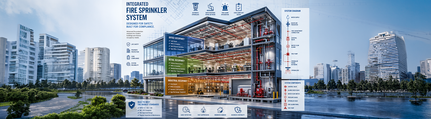 When Fire Sprinklers Are Required in Commercial Buildings